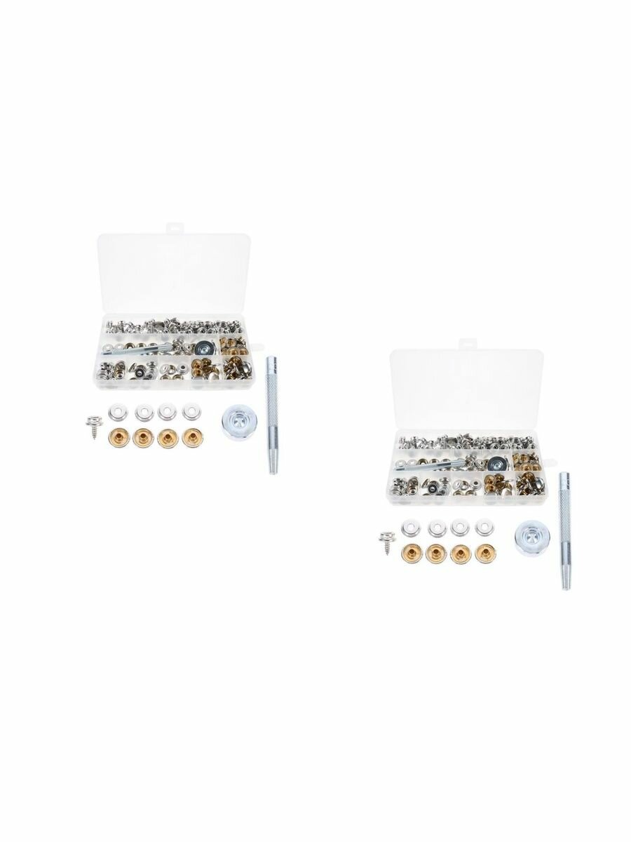 Металлические кнопки из меди и нержавеющей стали для крепления лодочных чехлов и тентов, 304 шт