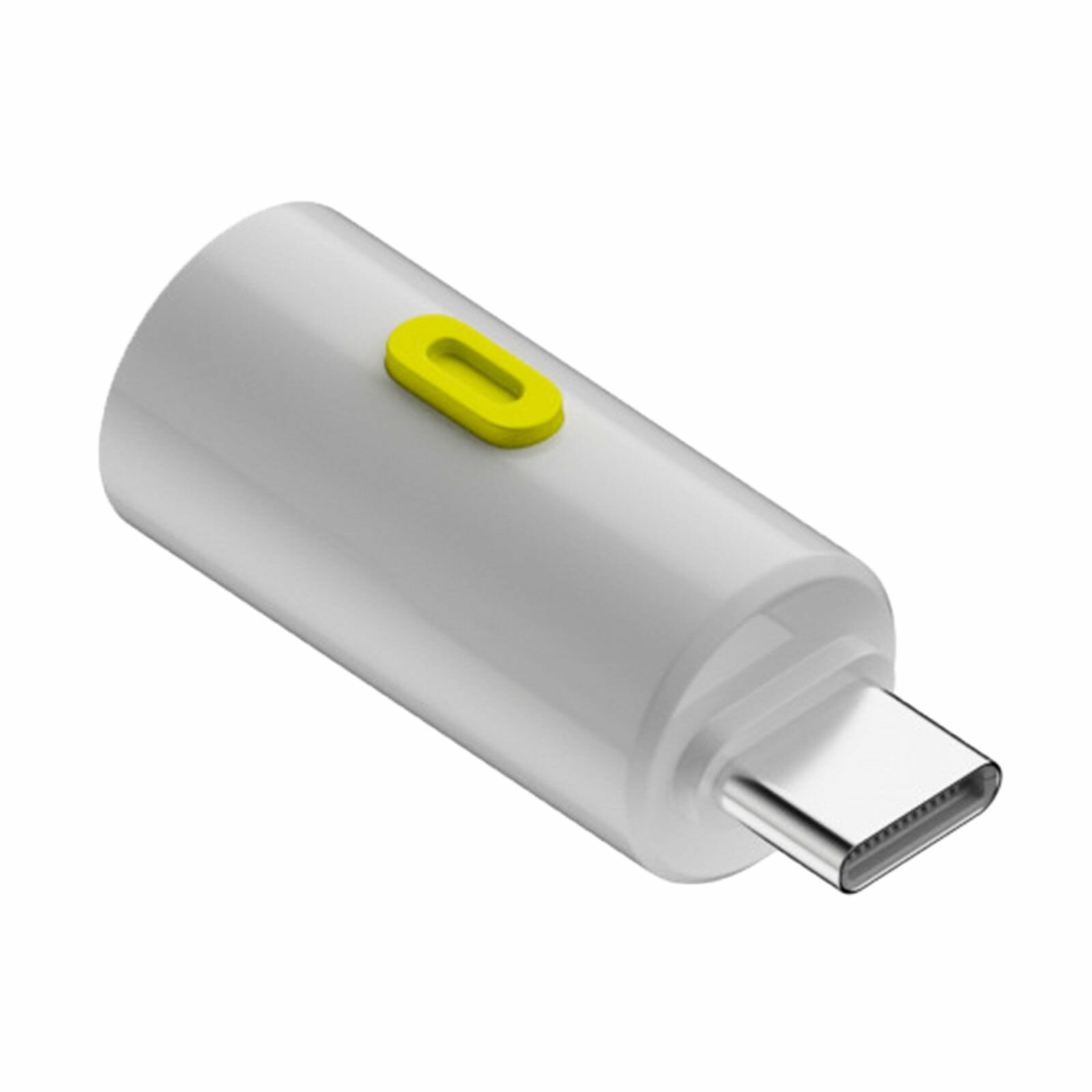 Портативный фонарик с мини-переходником Type-C - белый