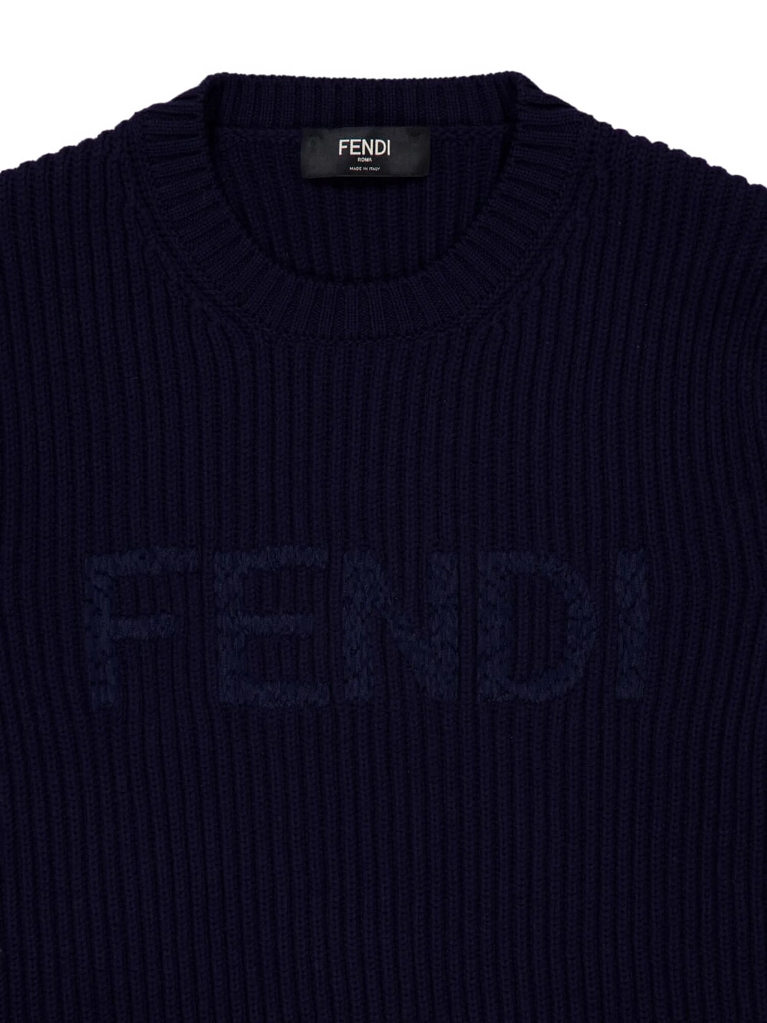 Свитер FENDI, размер 52, , синий — фото 1