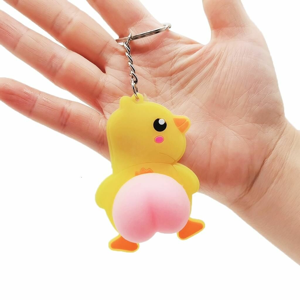 2-дюймовый антистрессовый брелок, - Маленький желтый цыпленок