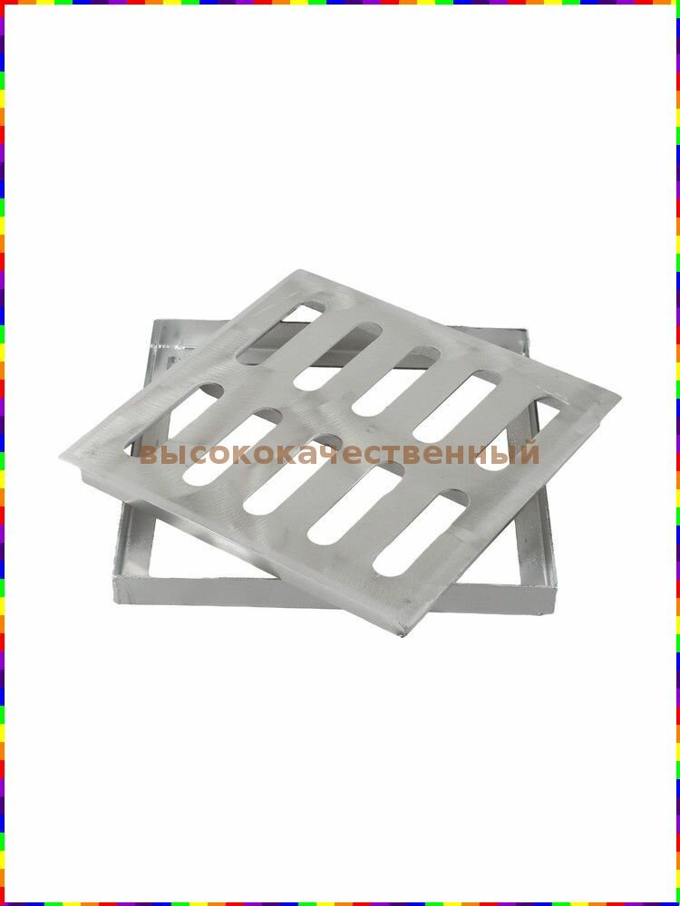 Сливной люк из нержавеющей стали с квадратным трапом для улицы, с рамой 201