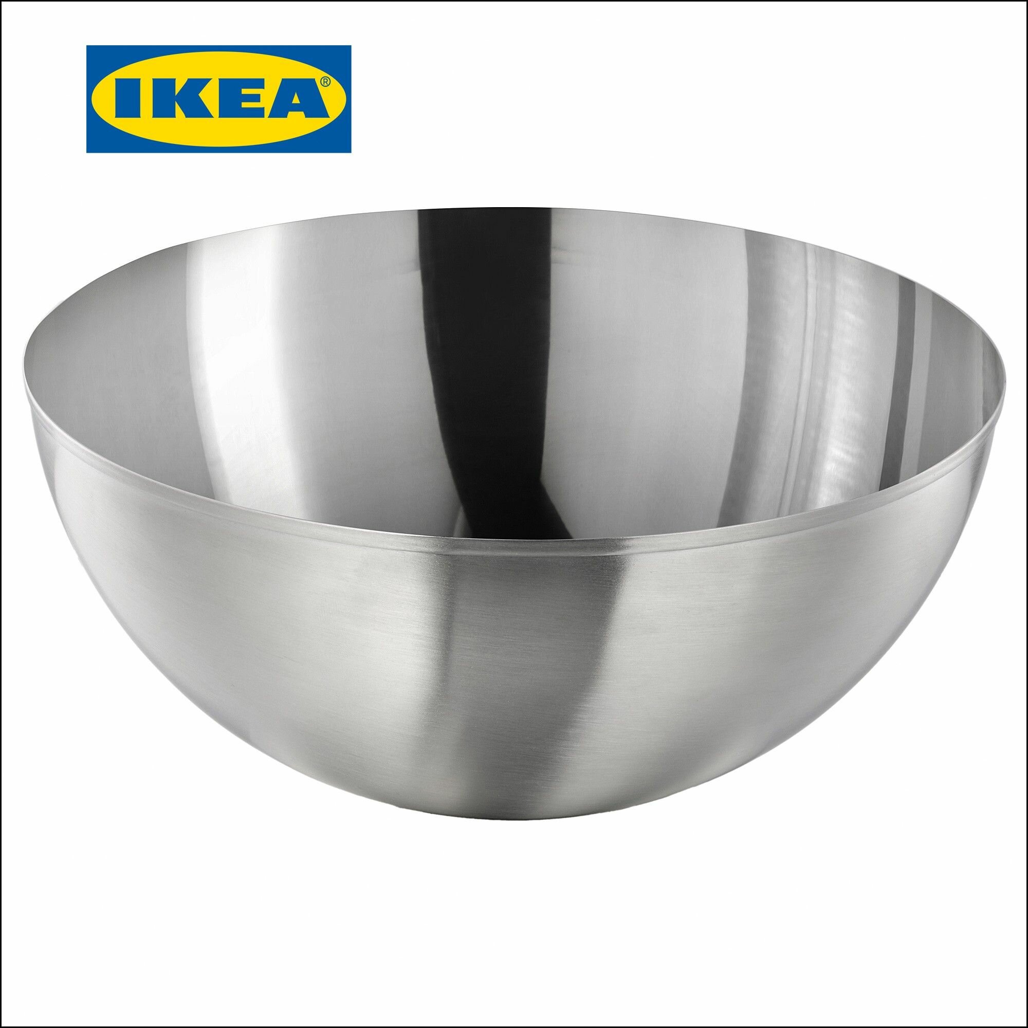 IKEA Салатник "IKEA BLANDA BLANK" 3100 мл 1 шт серебристый
