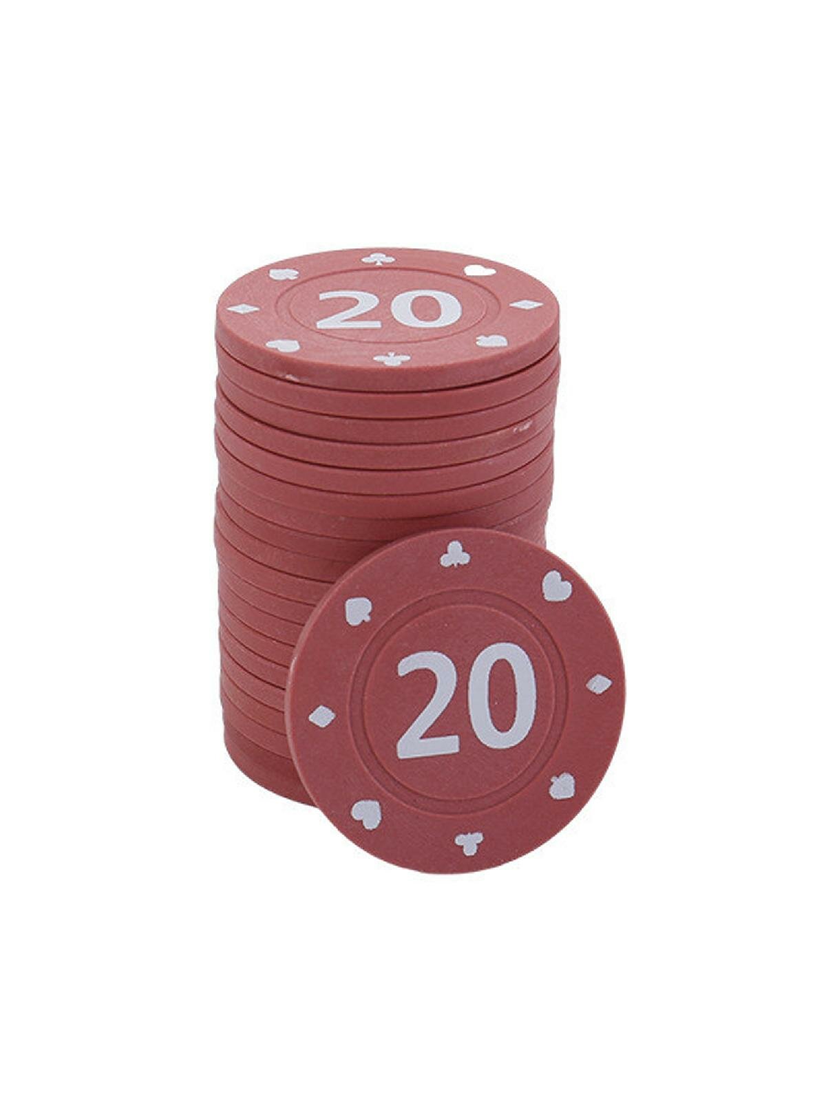 100шт Покерных карт, игровых казино, игровых развлечений, набора фишек для покерных карт