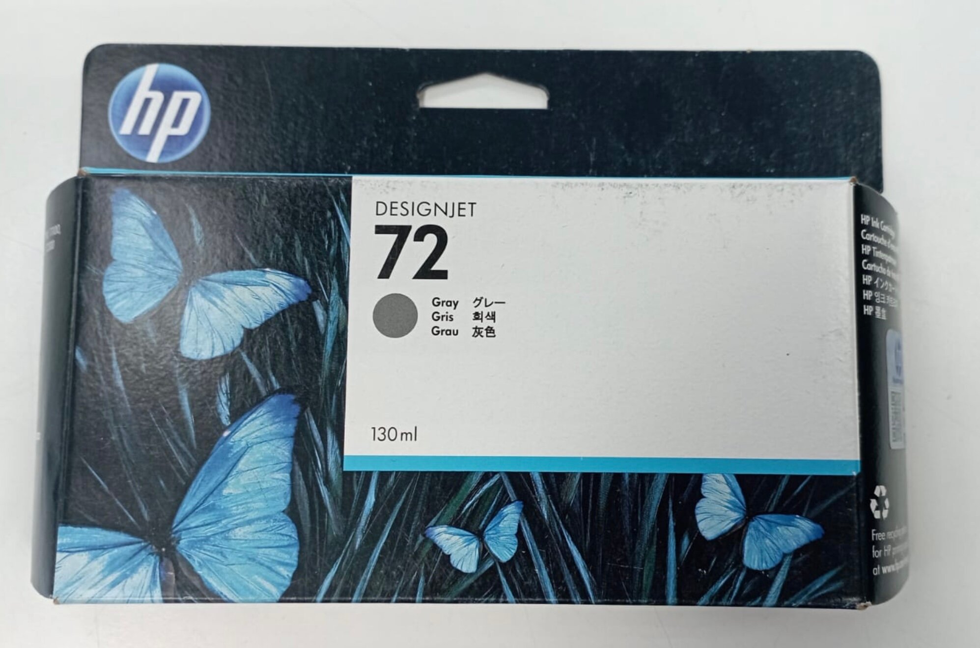 Картридж HP C9374A 72, для принтеров HP DesignJet, серый, 130мл