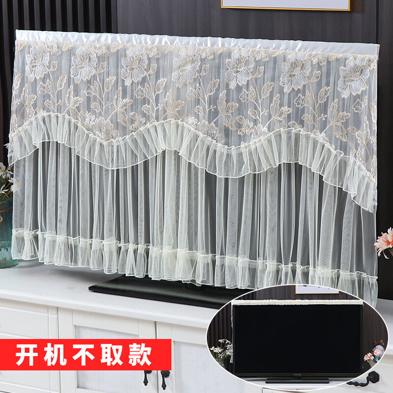 Новый роскошный сетчатый чехол для телевизора с диагональю 55-60 дюймов, 65 дюймов, 75 дюймов, пылезащитная ткань для покрытия телевизора.