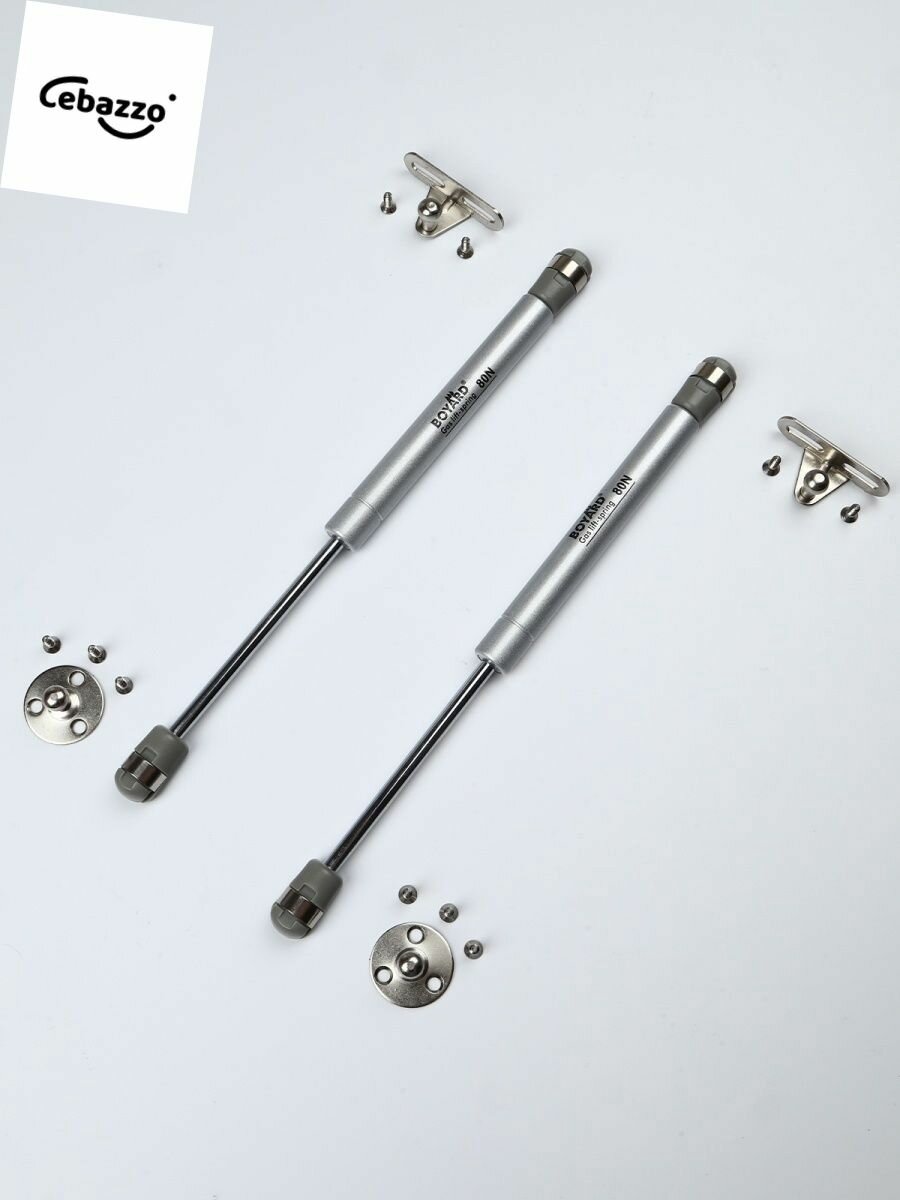 Газлифт мебельный BOYARD усилие 50N, комплект 8 штук для четырех фасадов