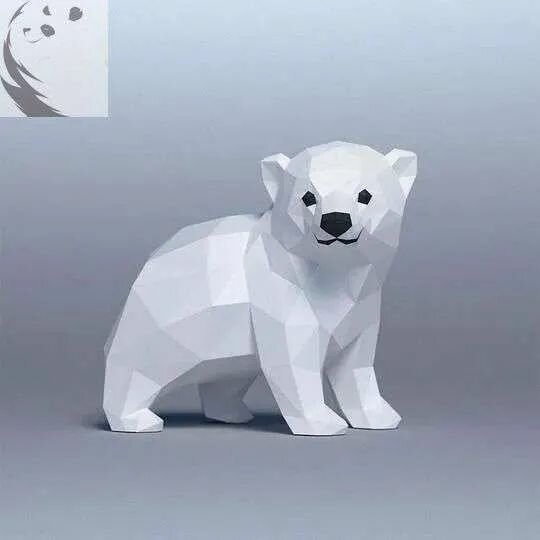 Конструктор бумажный, 3D набор для творчества, моделирования полигональной фигуры из картона, развивающий, подарочный / инструменты для сборки в комплекте