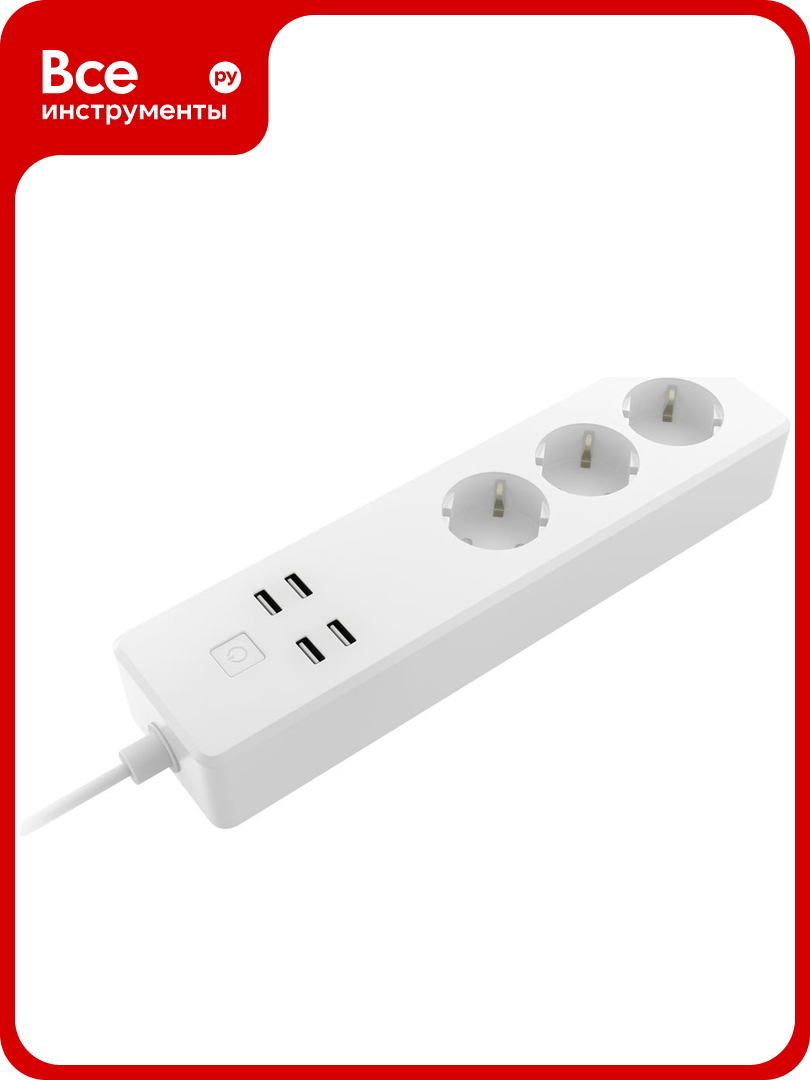 Сетевой фильтр Rubetek с Wi-Fi RE-3310