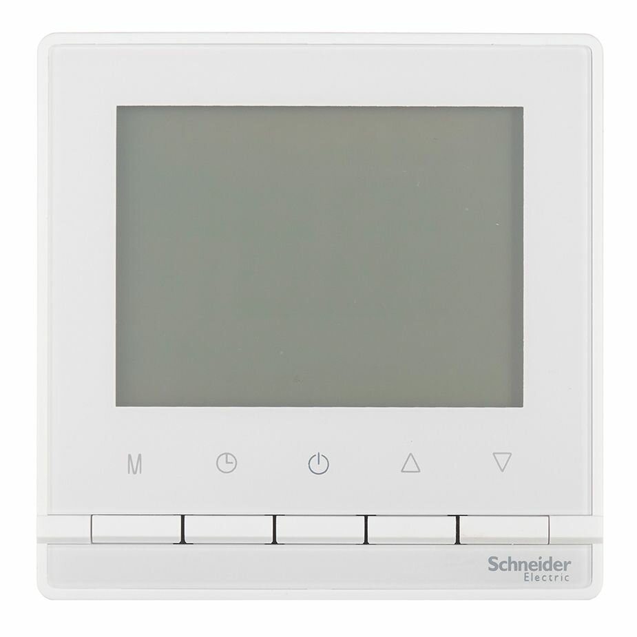 Термостат электронный AtlasDesign 16А для теплого пола с датчиком +5-+35град. C в сборе белый