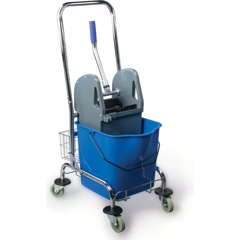 Уборочная тележка BRABIX 1 съемное ведро синяя, 25 л 601498