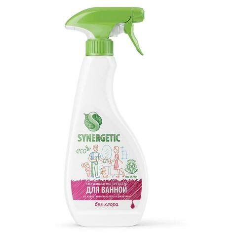 Чистящее средство Synergetic для удаления известкового налета и ржавчины 500 мл, распылитель, Эко (104052)