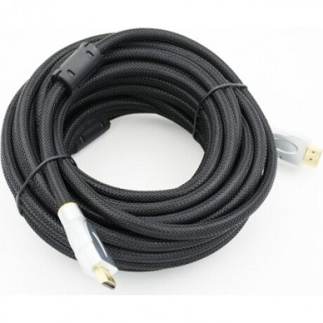 Кабель аудио-видео HDMI (m)/HDMI (m) 10м. феррит. кольца Позолоченные контакты черный