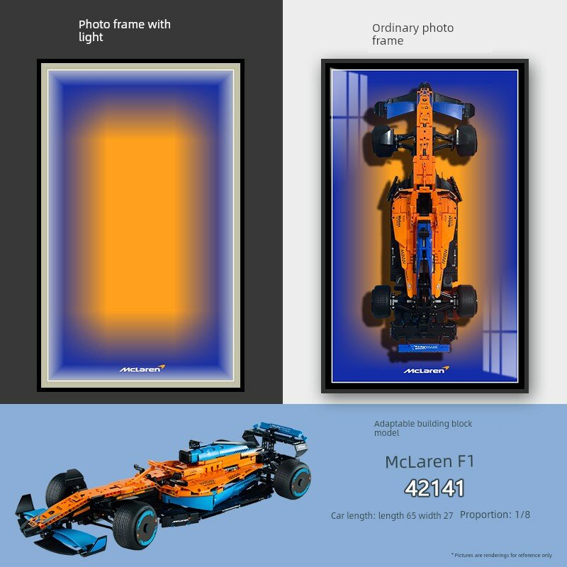 Фотообои McLaren F1 Градиент Зеркальная Отделка Без LED S-Класс 50x80см 3.5мм Алюминиевая Рамка