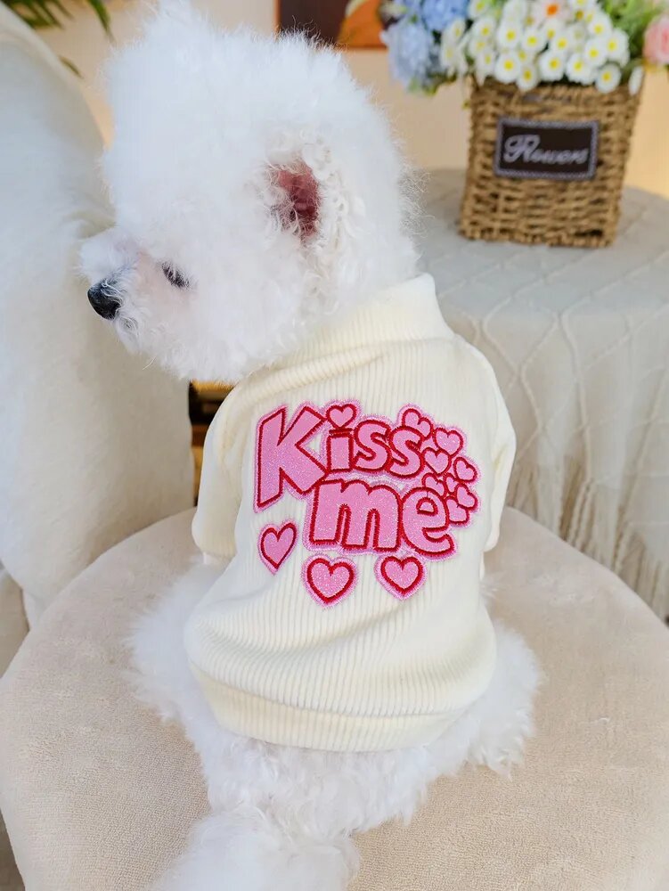 Одежда, LUCKY DOG, которую могут носить как собаки, так и кошки, белая, высококачественная ткань, спортивный стиль отдыха