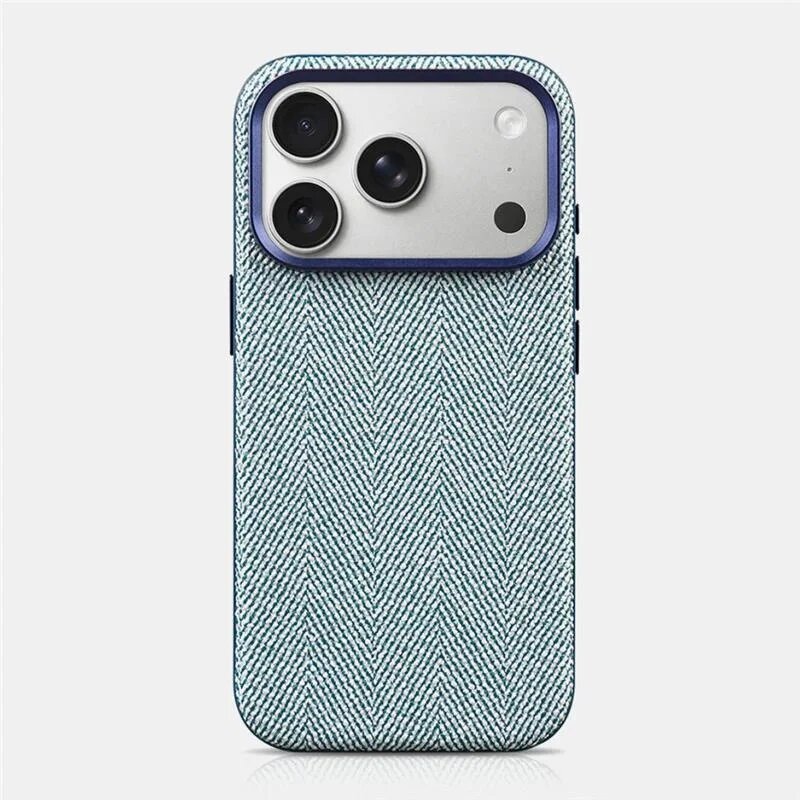 Чехол для iPhone 15 Pro Max, Blue, ткань