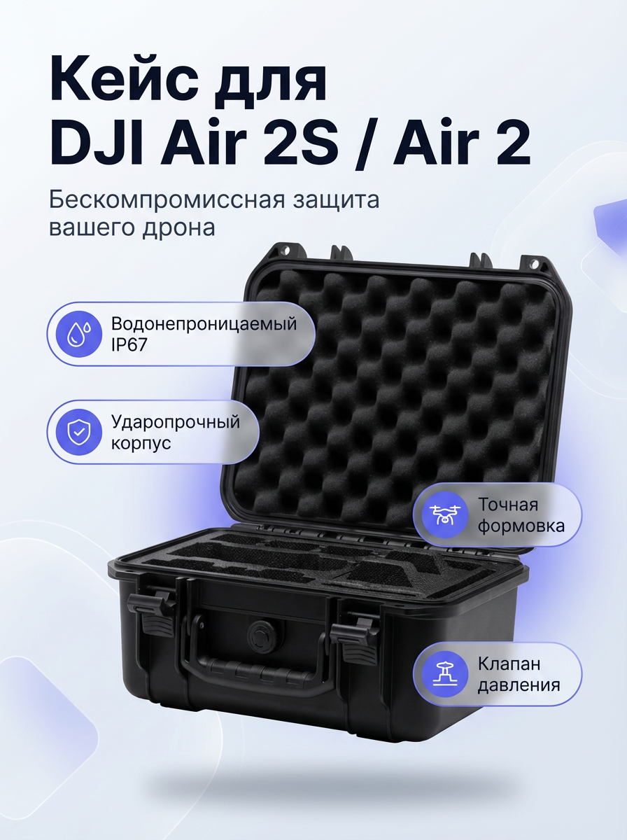 Кейс водонепроницаемый для DJI Air 2S/Mavic Air 2