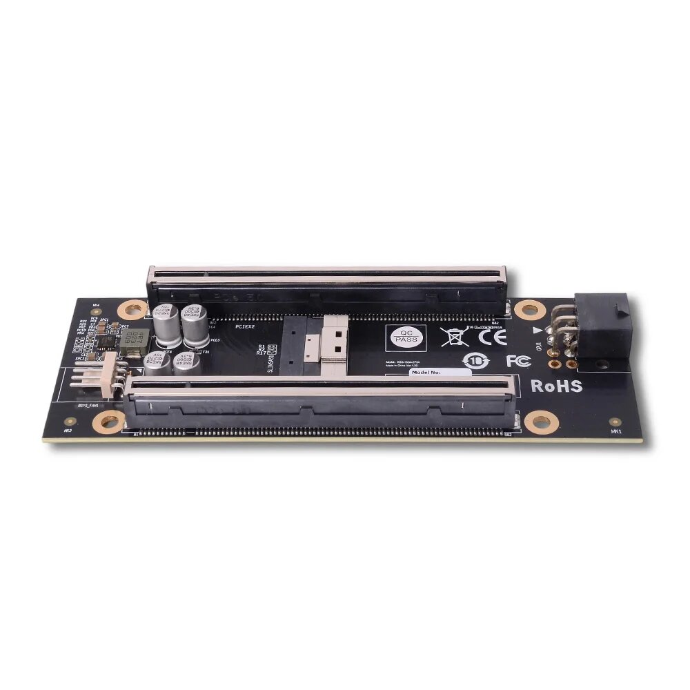 ADT-Link Райзер PCI-E PCIe 4.0 X4+X4 — фото 1