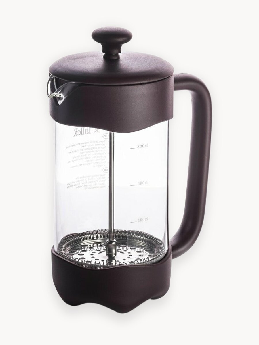 Френч-пресс заварочный TalleR TR-32326 Лукас 1000 мл, боросиликатное стекло