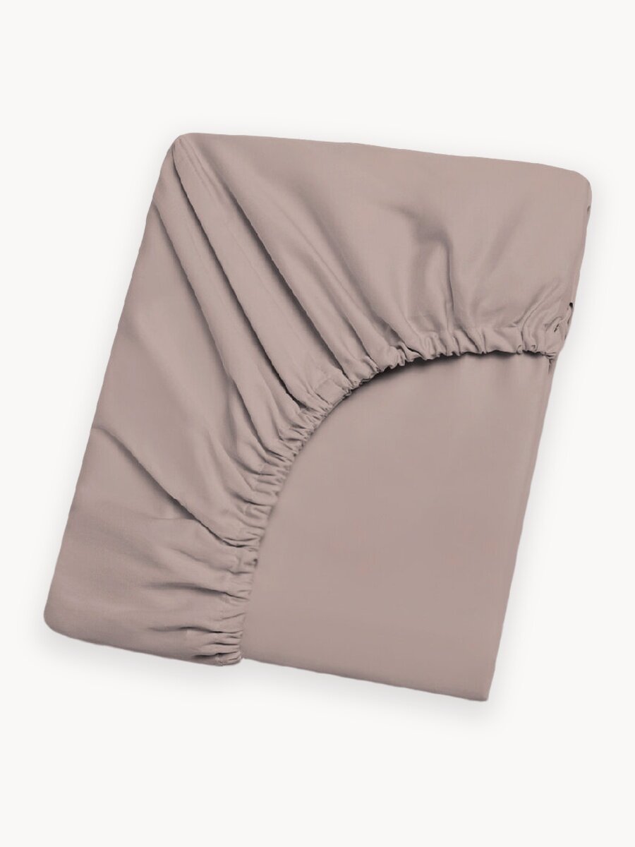 Простыня Василиса Глянец на резинке 160х200х25, Перкаль, Камео