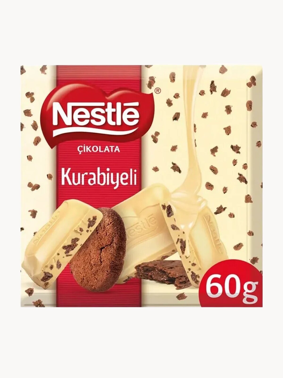 Турецкий шоколад с печеньем Nestle Kurabiyeli