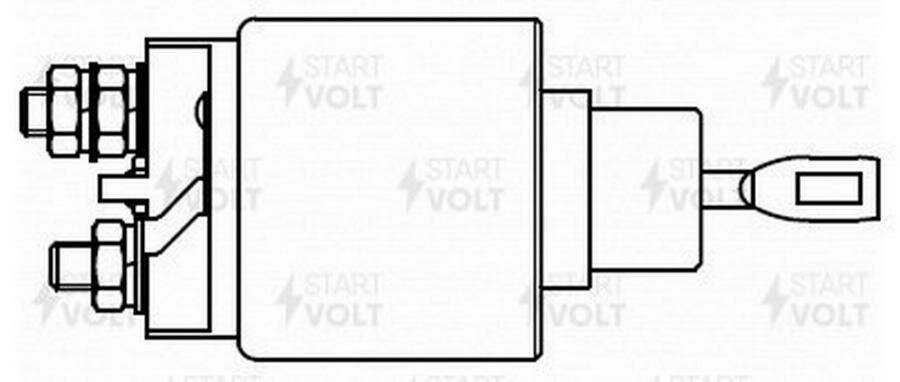 STARTVOLT VSR-0717 Реле втягивающее стартера для а/м ГАЗ 2705/2752/2217/3302 c дв. Steyr 560 (VSR 0717)