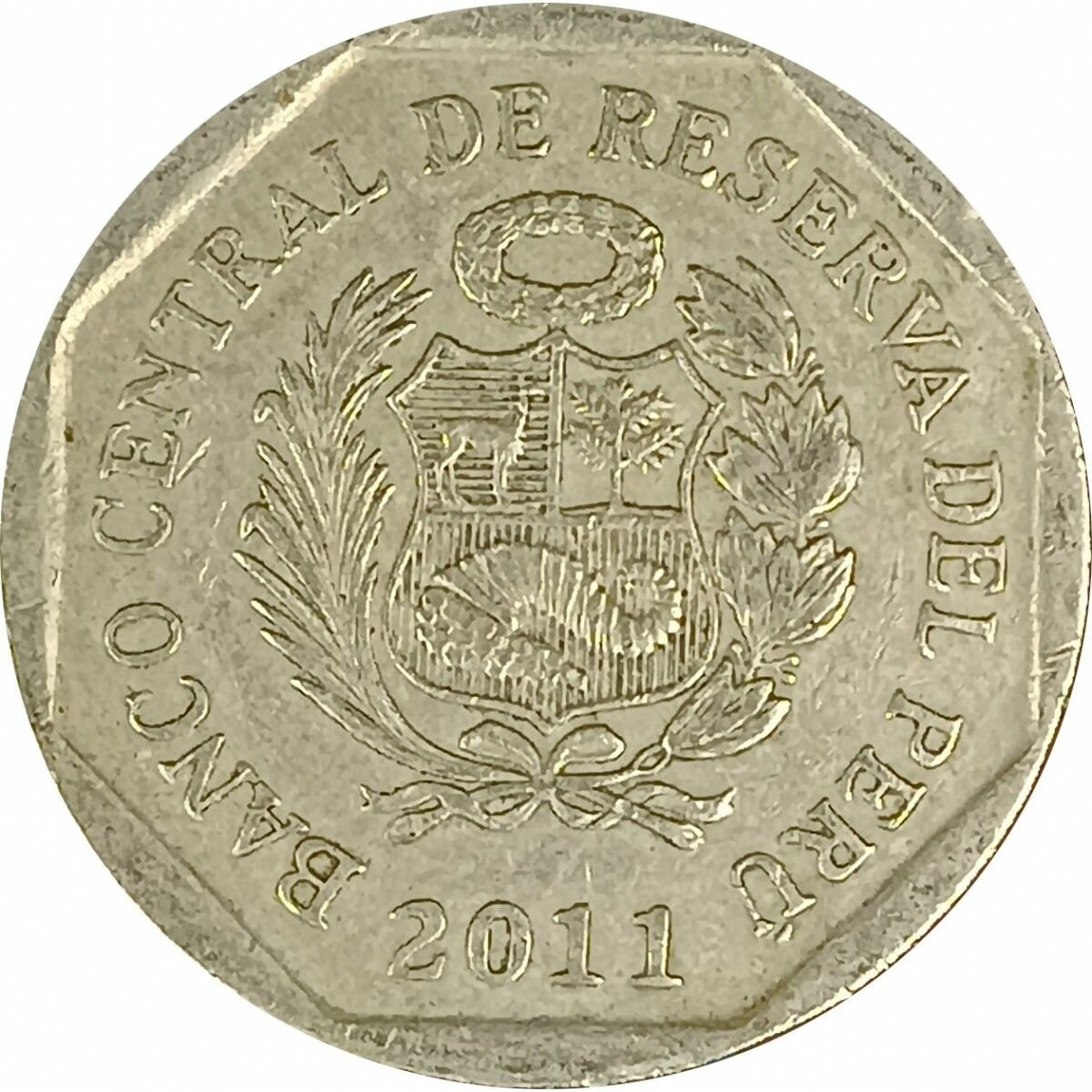 1 новый соль 2011 Перу из оборота