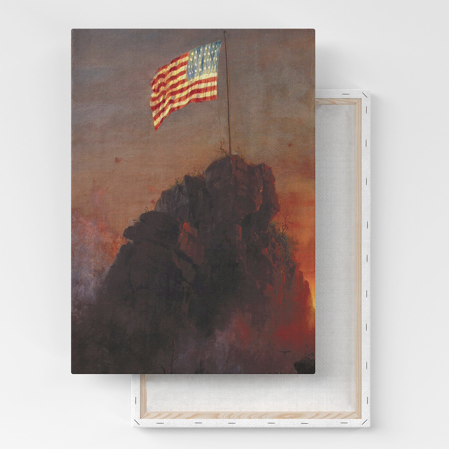 Картина на холсте, репродукция / Фредерик Эдвин Чёрч - Our Flag / Размер 60 x 80 см