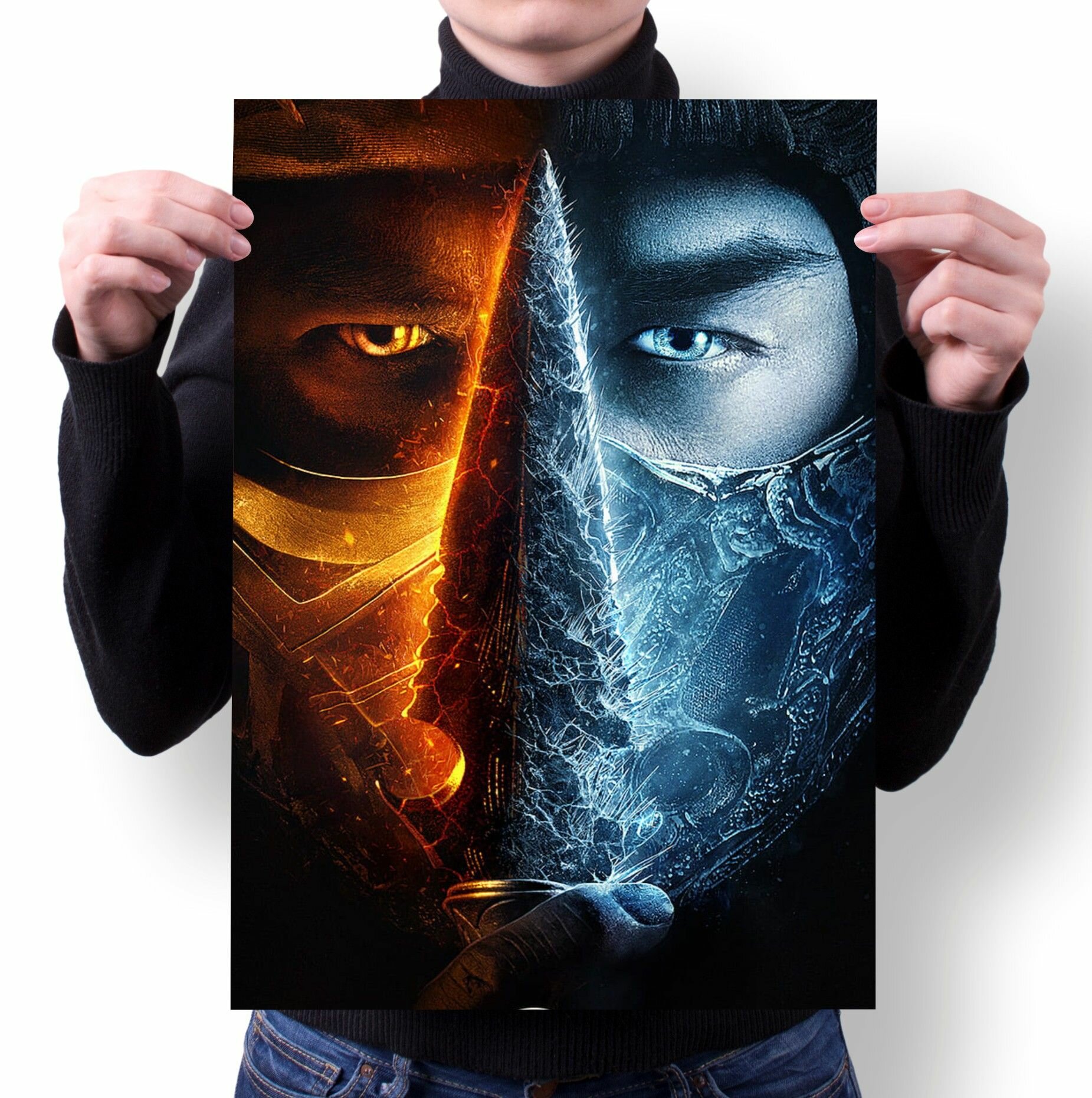 Плакат формата А4 с принтом "Мортал Комбат", Mortal Kombat
