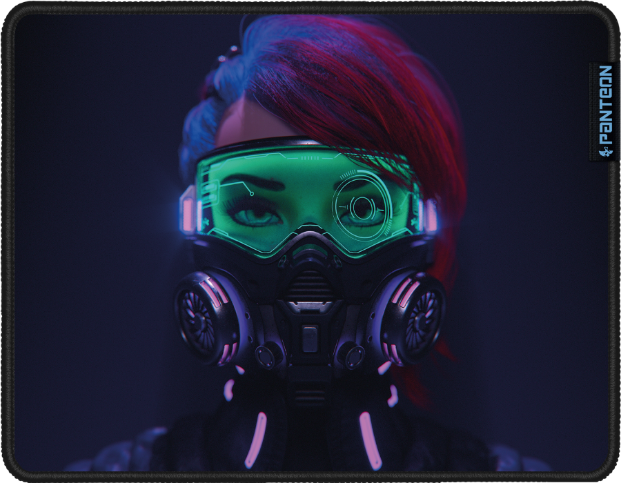 Коврик для мыши игровой JETACCESS Panteon GP-71AS CYBER VISION малая (покрытие Accurate, 360x280x3мм)