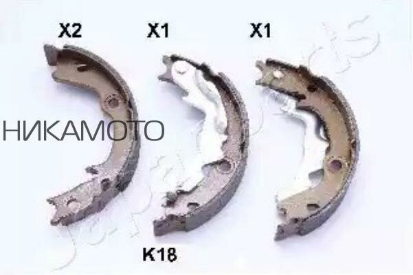 JAPANPARTS GF-K18AF Колодки тормозные барабанные