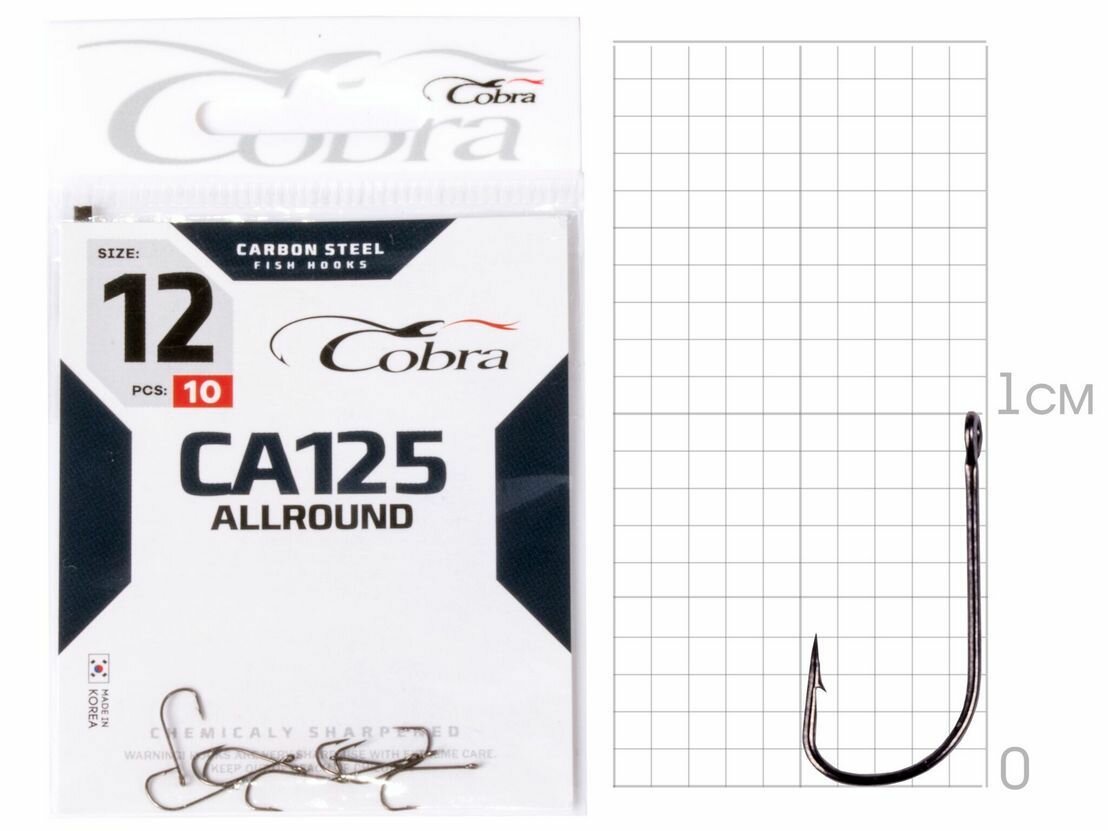 Крючки Cobra ALLROUND сер. CA125 разм. 012 20шт.
