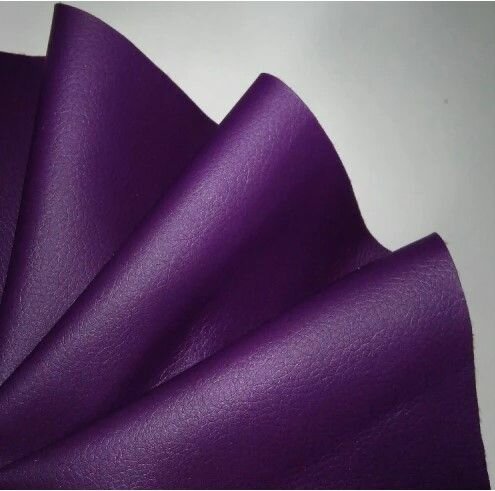 Экокожа Орегон фиолетовая, для обивки мебели и перетяжки салона автомобиля, толщина 0,85 мм (1м)