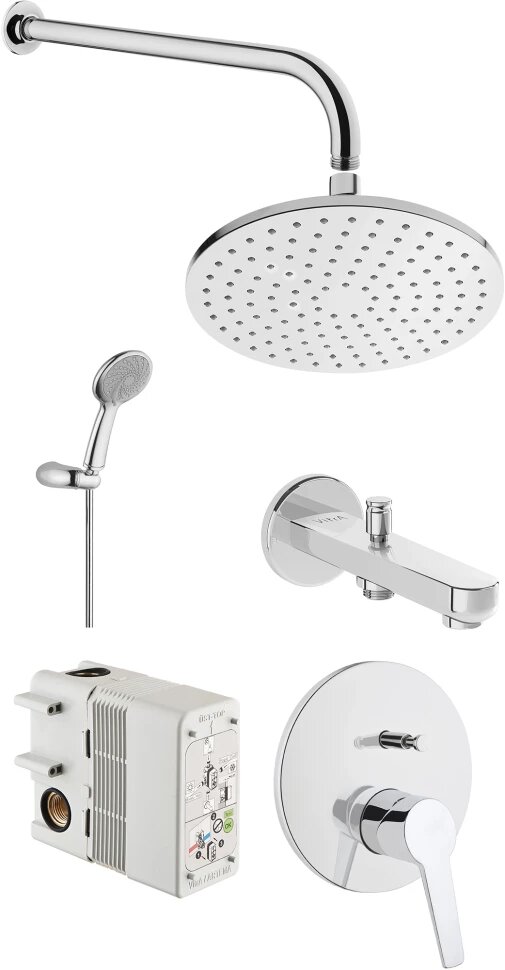 Душевой комплект 220 мм VitrA Solid S A49287EXP