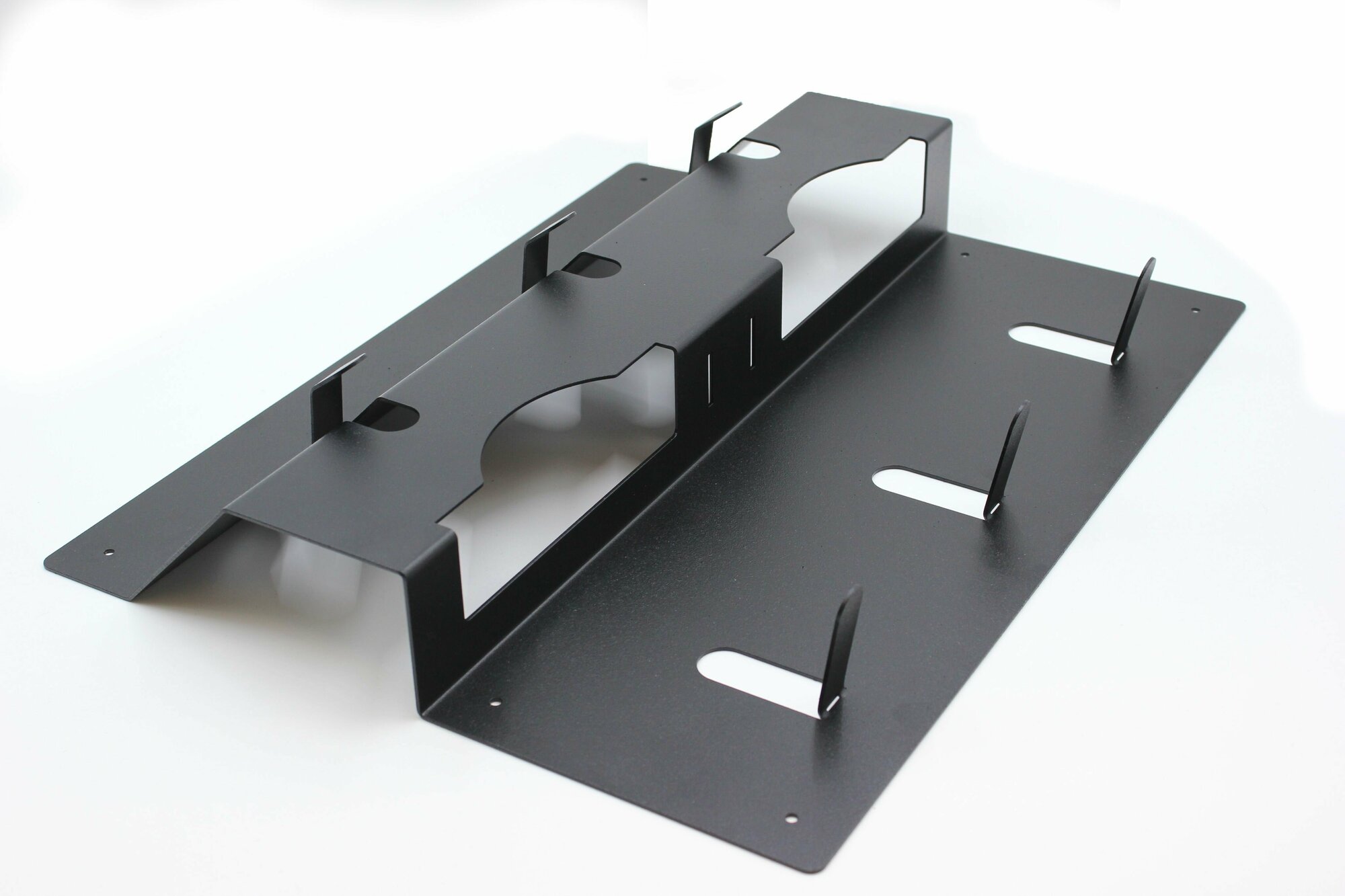 Держатель для угловых шлифмашинок и отрезных дисков, настенный, с крючками, черный