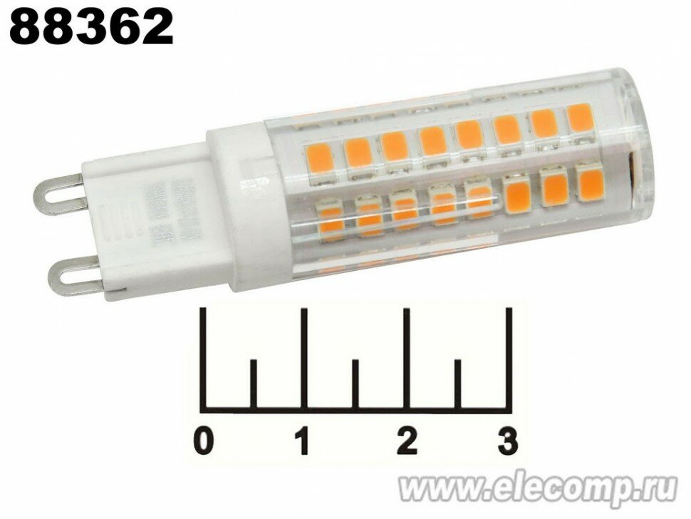 Лампа светодиодная 220V 7W G9 2700K белый теплый General (654000)