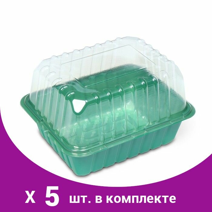 Мини-парник для рассады на 1 кассету см, без вставок 'Greengo' 4001633 (5 набор)