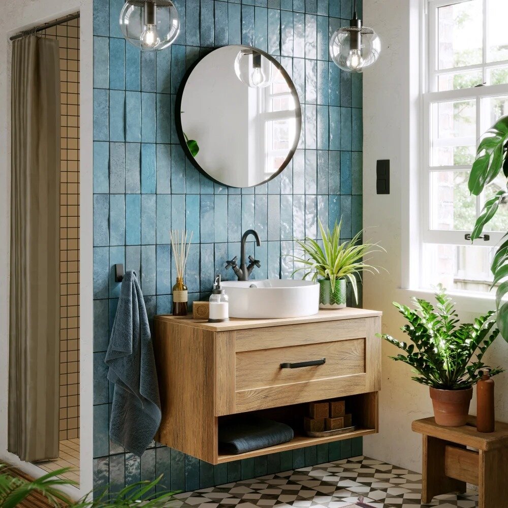 Мебель для ванной Aqwella Craft 80 дуб балтийский