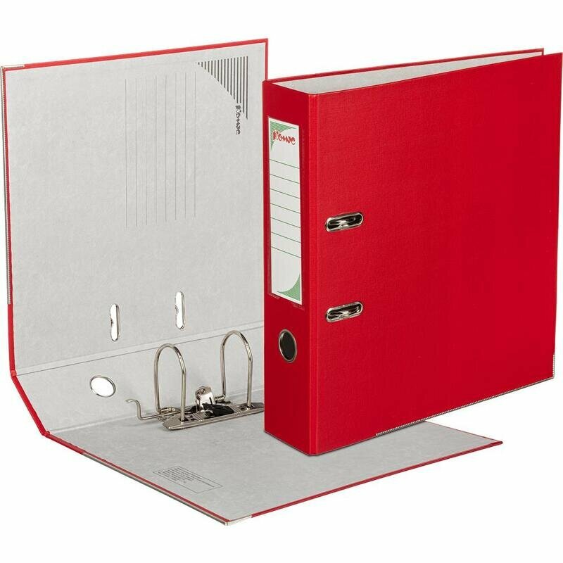 Папка-регистратор Комус Экономи 80 мм красная, 1017484