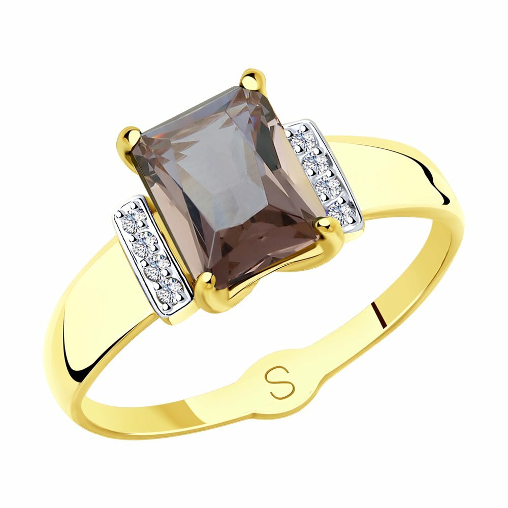 Кольцо, желтое золото, 585 проба