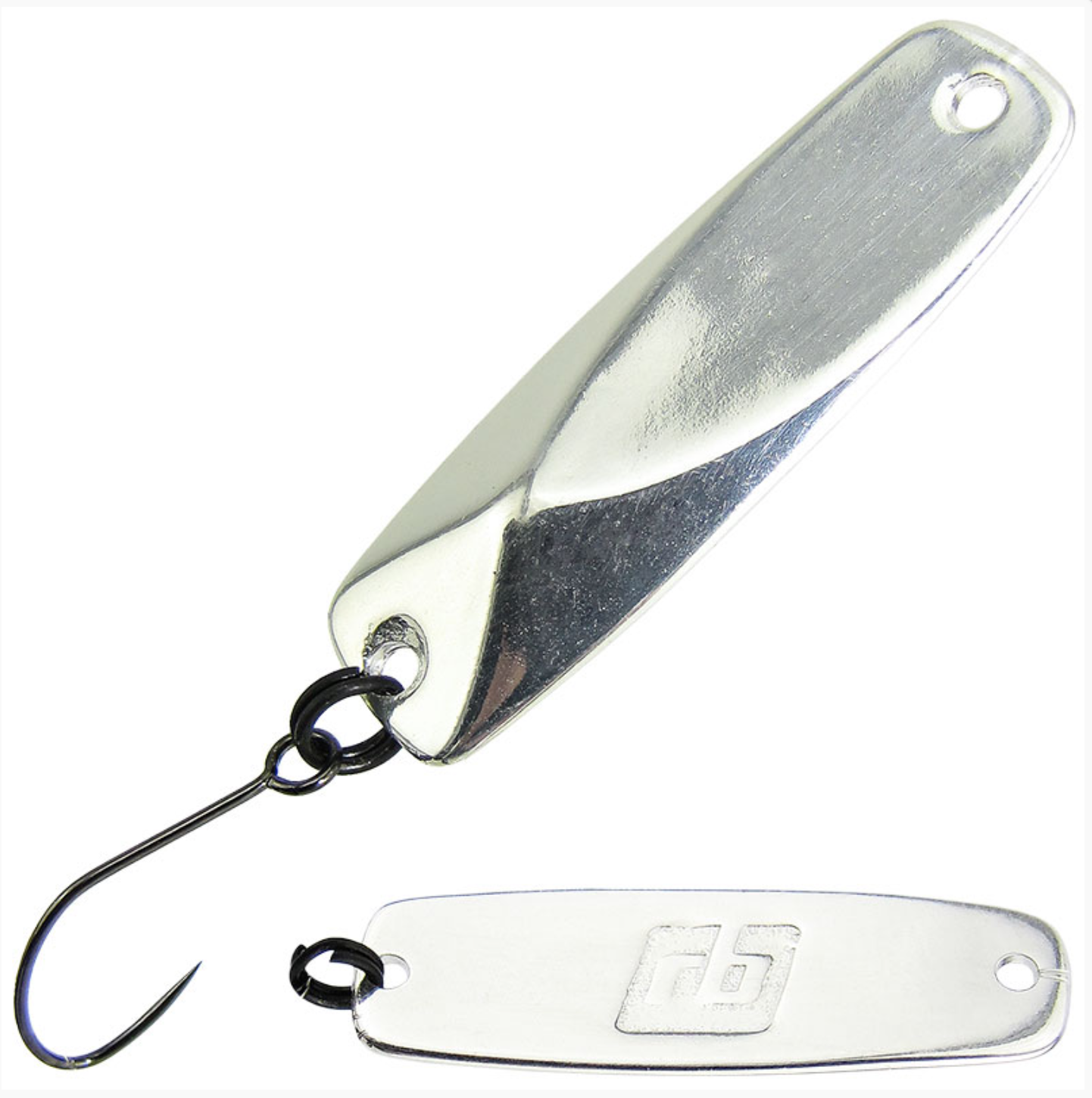 Блесна из латуни RB (Русская Блесна) Микро 2,5г -01, серебрение, 27mm