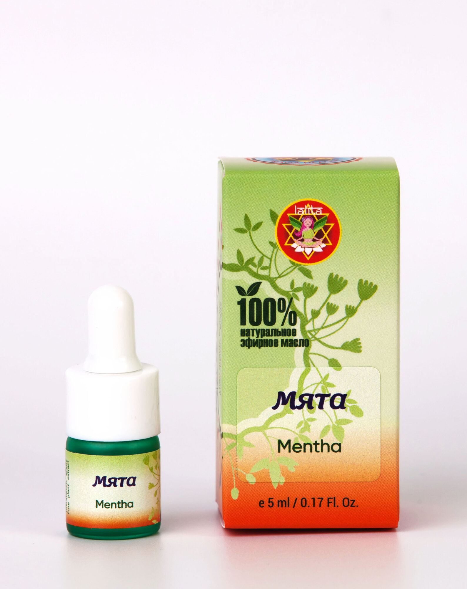 Мята (эфирное масло) / Mentha / 5 мл / стекло / Prana Healing / LALITA®