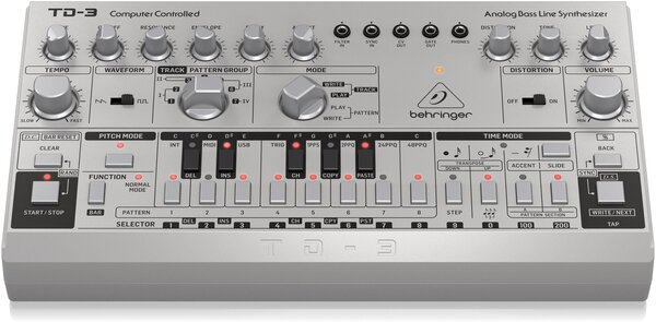 Синтезатор BEHRINGER TD-3-SR silver