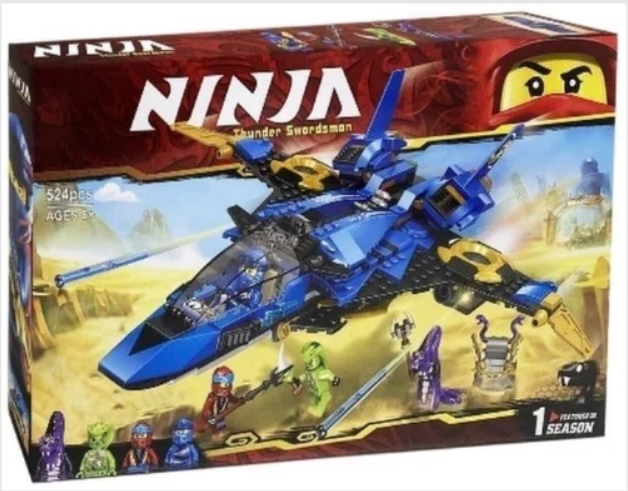 Конструктор/ Ниндзяго/ Ниндзя/Ninjago/ Штормовой истребитель Джея/ 524 детали