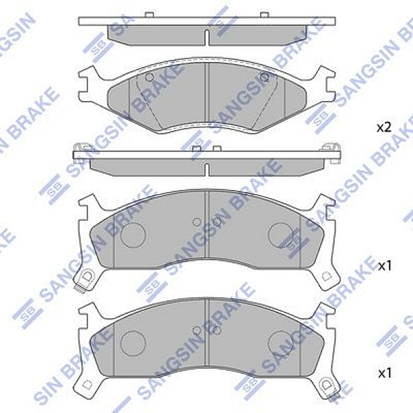 HI-Q SP1070 (0K011332372 / 0K0113323Z / 0K0113323Z1) sp1070sns 600 02 колодки дисковые п.\ Sportage (Спортедж) 2.0i &16v 94