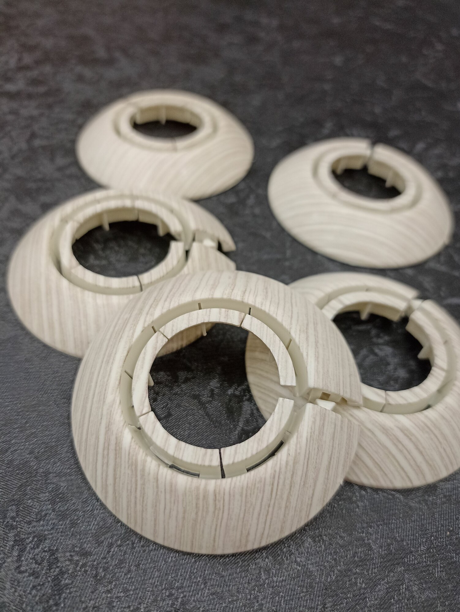 Обводы для труб, декоративные, 25-34 мм, цвет Ясень белый, 5 шт.