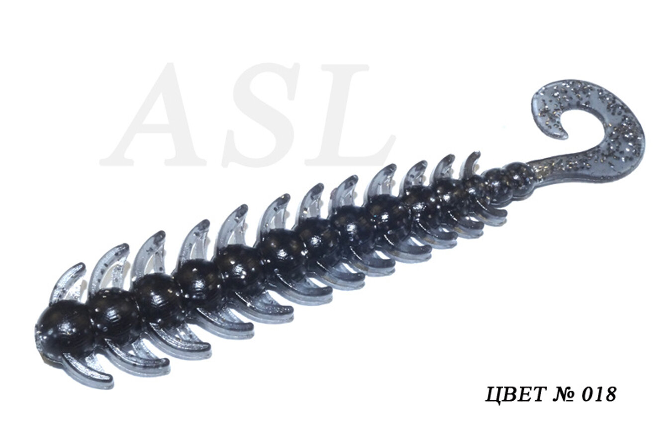 Силиконовая приманка ASL "Бакси" цвет №018, L- 10см (4"), 5шт/уп