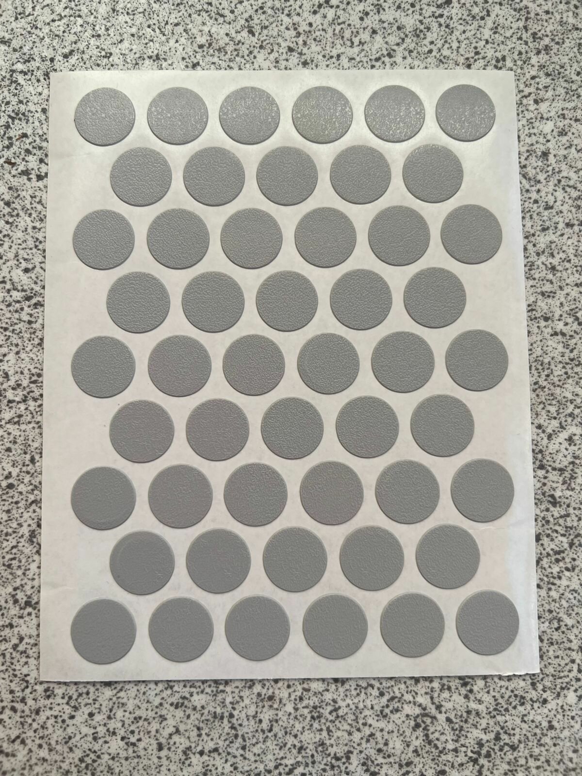 Заглушка самоклеящаяся Pacific для мебели, серая, D14 мм, 50 шт