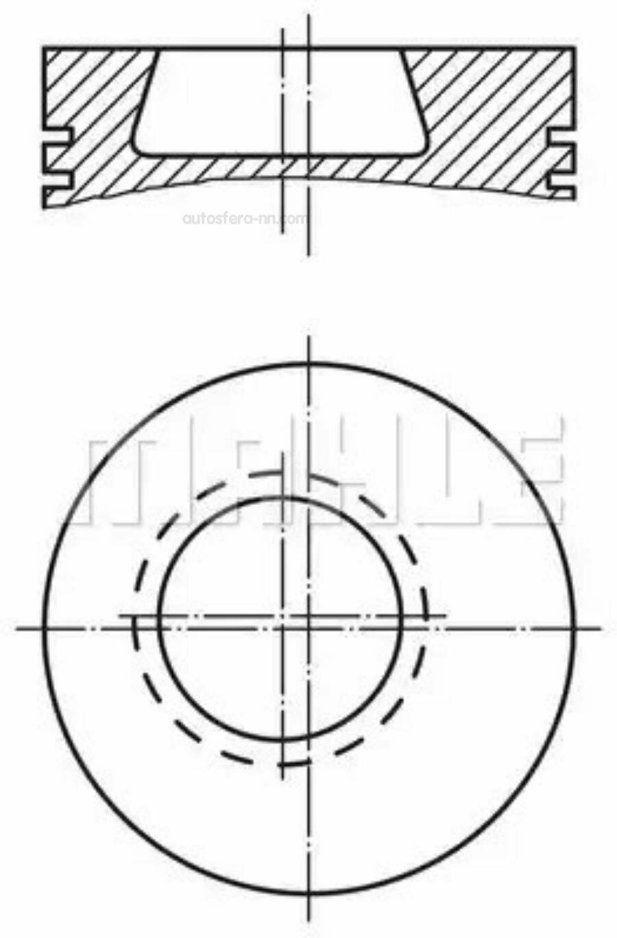 MAHLE 0028030 Поршень, комплект