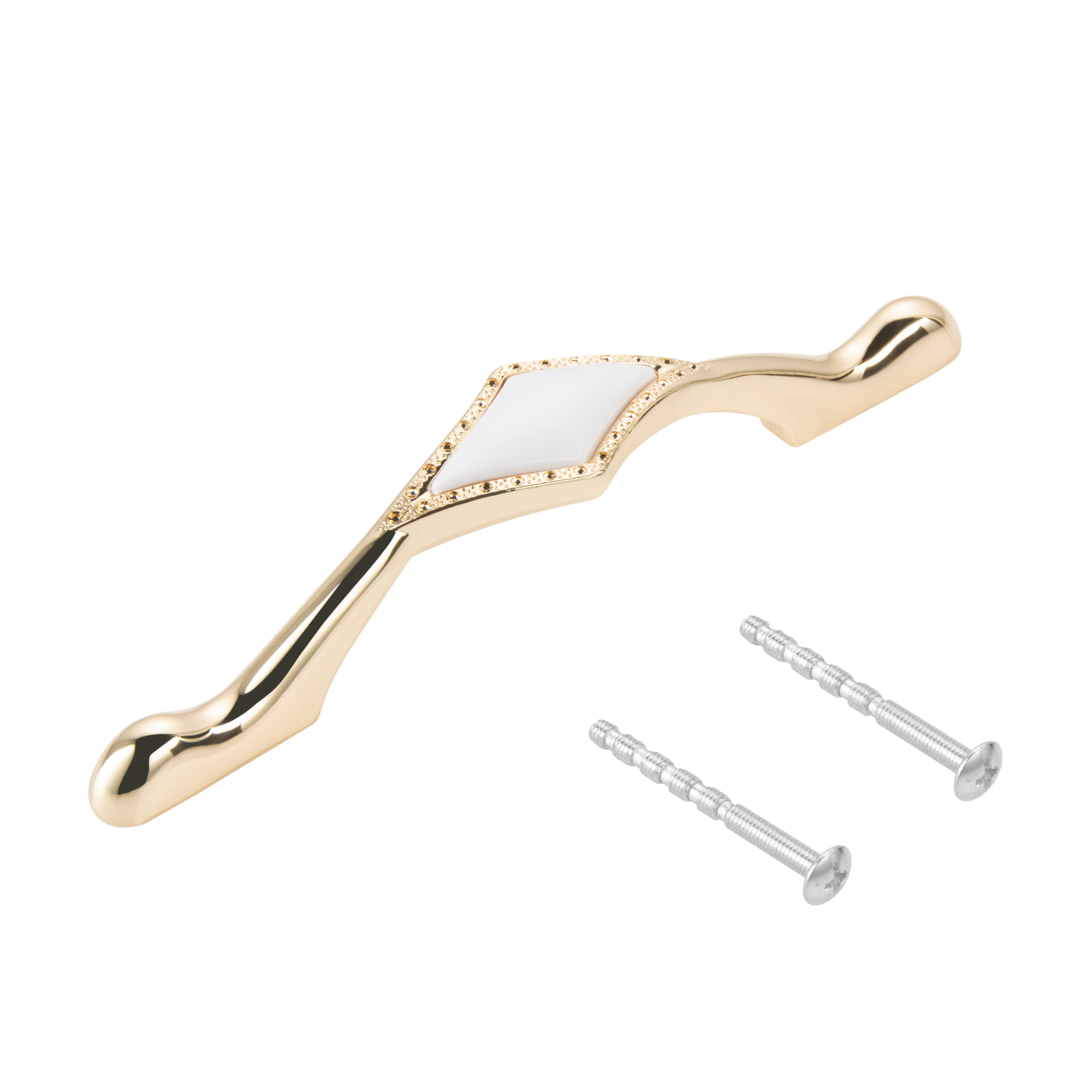 Мебельные ручки-скобы EDSON 8305-96-KG | золотые (комплект 2 штуки)