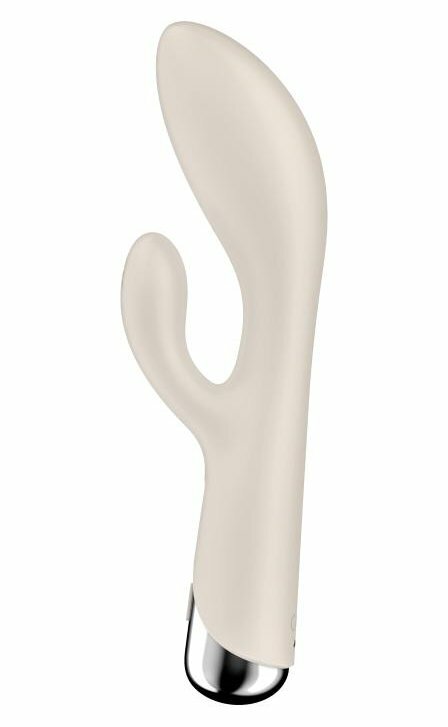 Телесный вибратор-кролик с ротацией Spinning Rabbit 1 20 см Satisfyer